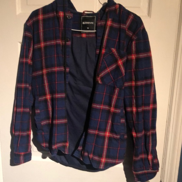 Blank NYC | Sweaters | Blank Nyc Thick Flannel W Hood | Poshmark
